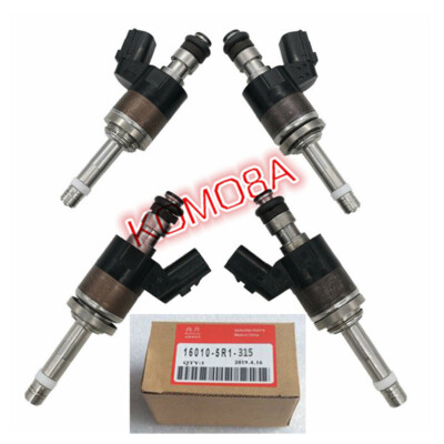 4PCS Fuel Injectors 16010-5R1-315 For Honda Fit 2015-2019 1.5L KA6MT ...