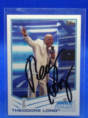 AUTOGRAPH Theodore Long 2013 Topps WWE Smackdown #78 | eBay