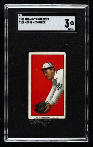 1909-11 T206 Piedmont 350 Back Moose McCormick SGC 3 | eBay