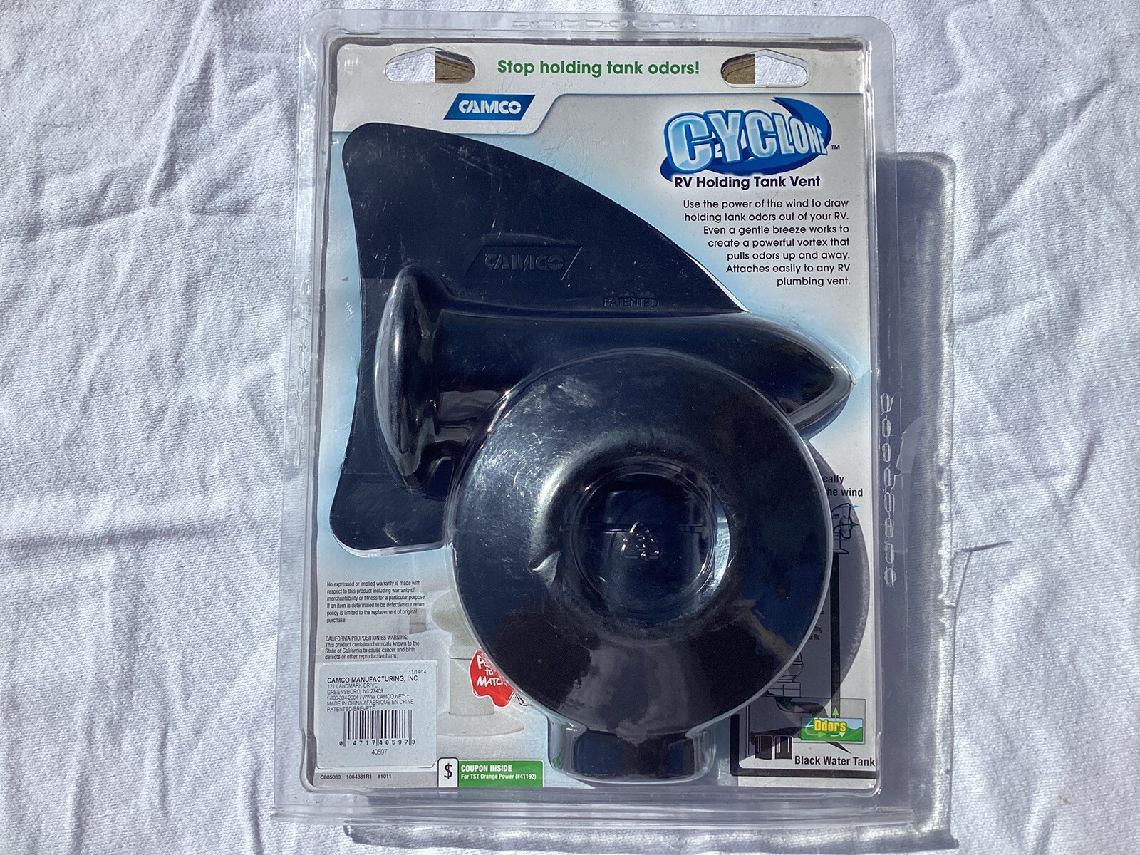 CAMCO RV 40597 Black Cyclone Plumbing Sewer Vent for sale online | eBay