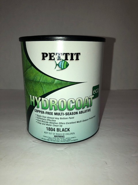 Pettit Hydrocoat Eco Ablative Antifouling Bottom Paint Black Quart 1804q 1804 for sale online | eBay