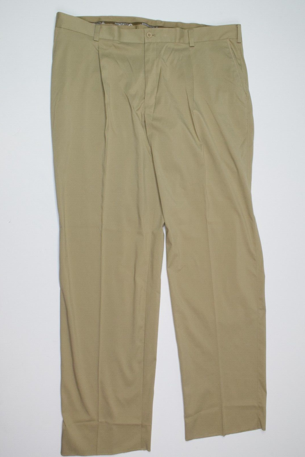 Nike Golf Pants Mens 40 Beige Khaki Nike Unhemmed Pleated Stretch ...
