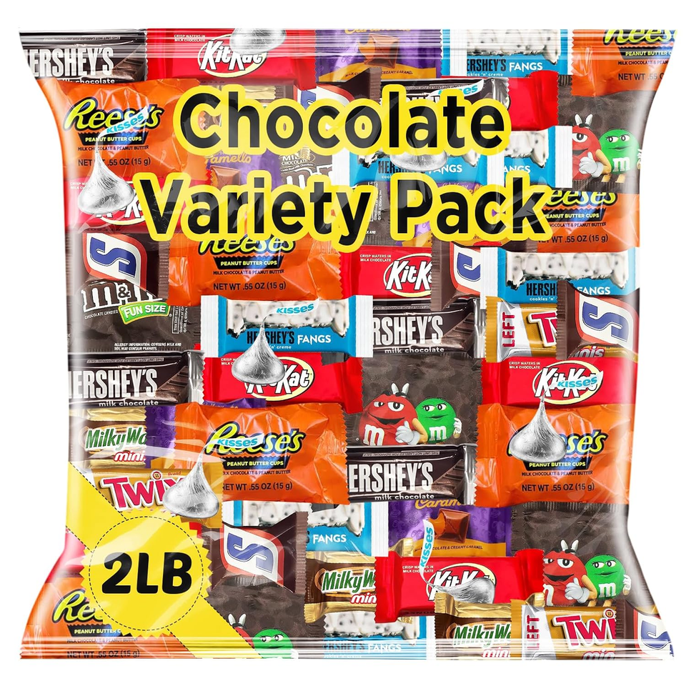 Chocolate Candy Variety Pack 2 LB Bulk Bag – Approx. 90 Individually ...