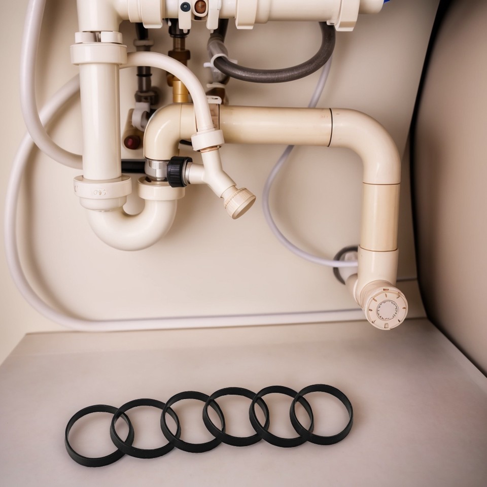 6 Rubber Washers 40mm for Plumbing Sink Pipe Fittings and Waste Sealing ...