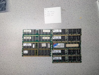 Lot of 9 Assorted PC Memory 2100, 2700, 3200 256mb, 512mb, 1gb vintage ...