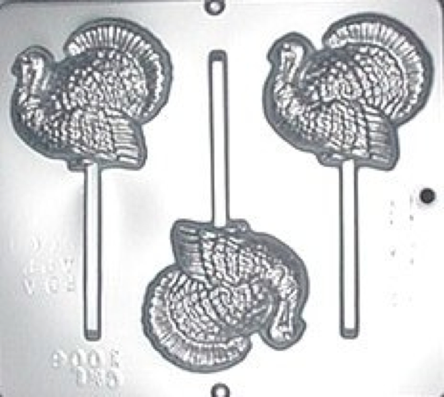 Turkey Lollipop Chocolate Candy Mold Thanksgiving 1006 NEW | eBay