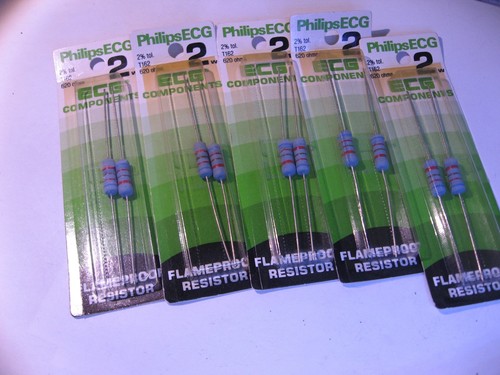 Philips ECG T162 Metal Film 620 Ohm 2% 2W Resistor 620R - NOS Qty 10 | eBay