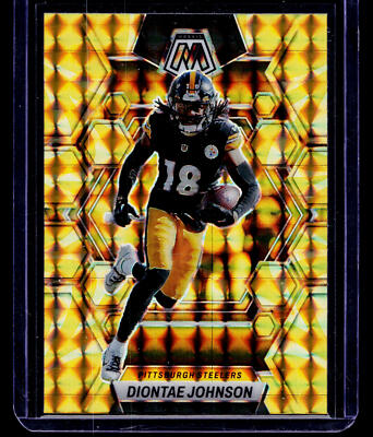 2023 Panini Mosaic Reactive Yellow Mosaic Diontae Johnson #204 Steelers ...
