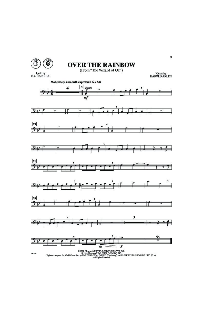 Easy Popular Movie Instrumental Solos Trombone-Alfred Music | eBay