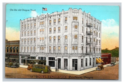 Vintage Early 1900's Advertisement Postcard Hotel Pendleton Oregon POSTED | eBay