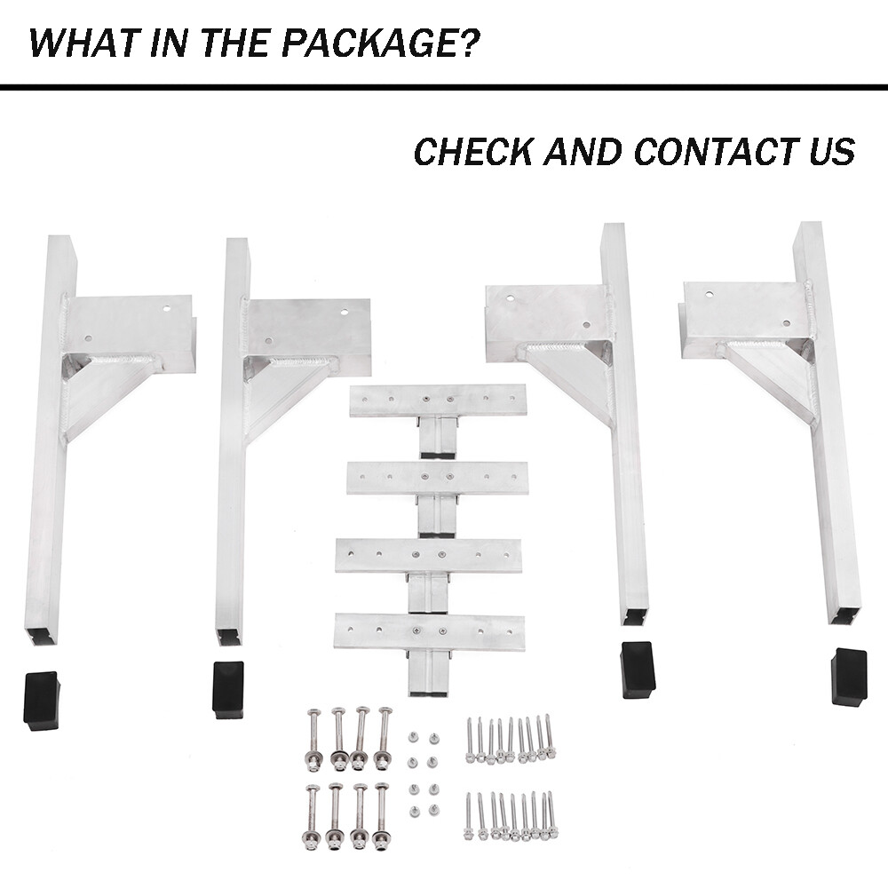 Adjustable Roof Rack Bracket Kit for Enclosed/Open Trailer Ladder Rack ...