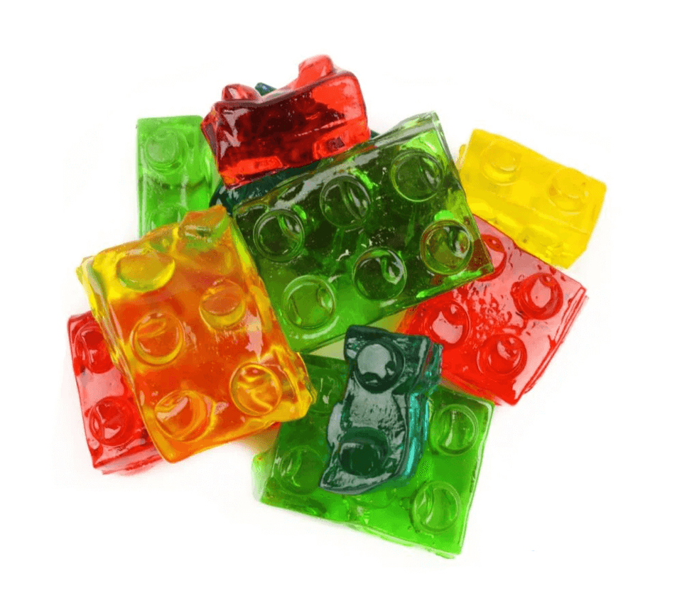 3D Gummy Building Blocks , Sweet & Soft Gummies Premium Taste FREE SHIP ...