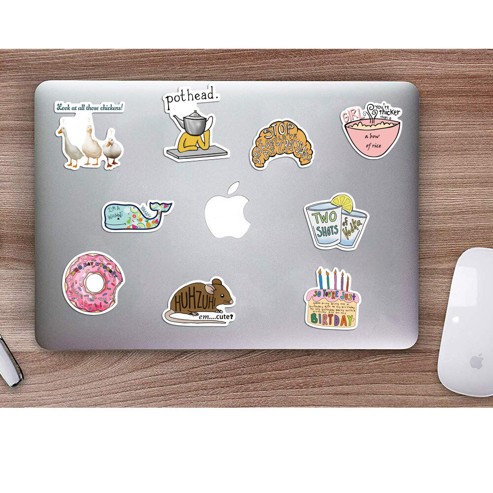 50pcs Vine Word INS 6 Style VSCO Vinyl Decal Stickers Laptop Waterproof ...