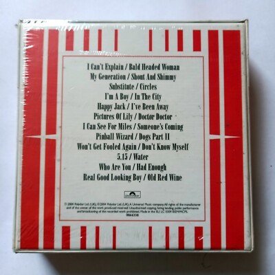 THE WHO – THE 1ST SINGLES BOX (2004) SEALED CD BOX SET MADE IN EUROPE ...