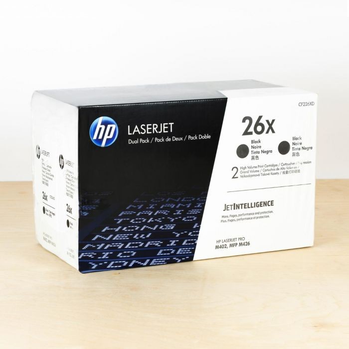 Genuine HP CF226XD (26X) 2-Pack Black High-Yield Toner Cartridge - NEW ...