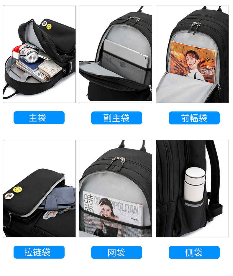 Splatoon 3 canvas Backpack School bag 3 layer laptop travel bags ...