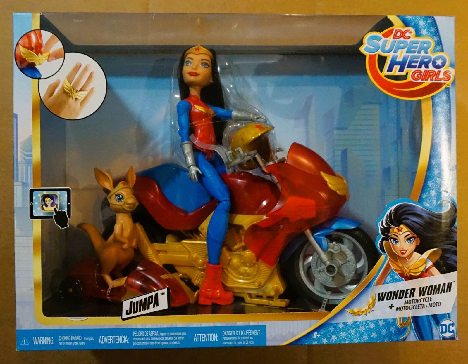 Mattel DC Super Hero Girls 12" Wonder Woman & Jumpa with Motorcycle | eBay