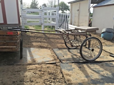 ANTIQUE HORSE DRAWN SULKY/BUGGY/WAGON/CARRIAGE-DECORATIVE ONLY | eBay