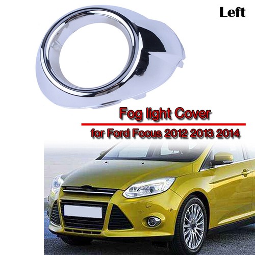 Left For Ford Focus 2012~2014 Front Bumper Fog Light Cover Bezels ...