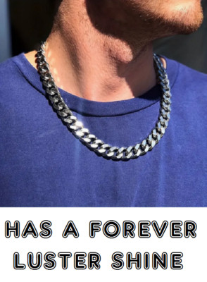 11MM SOLID Stainless Steel MIAMI CUBAN CURB 11 mm Chain 22" NECKLACE ...