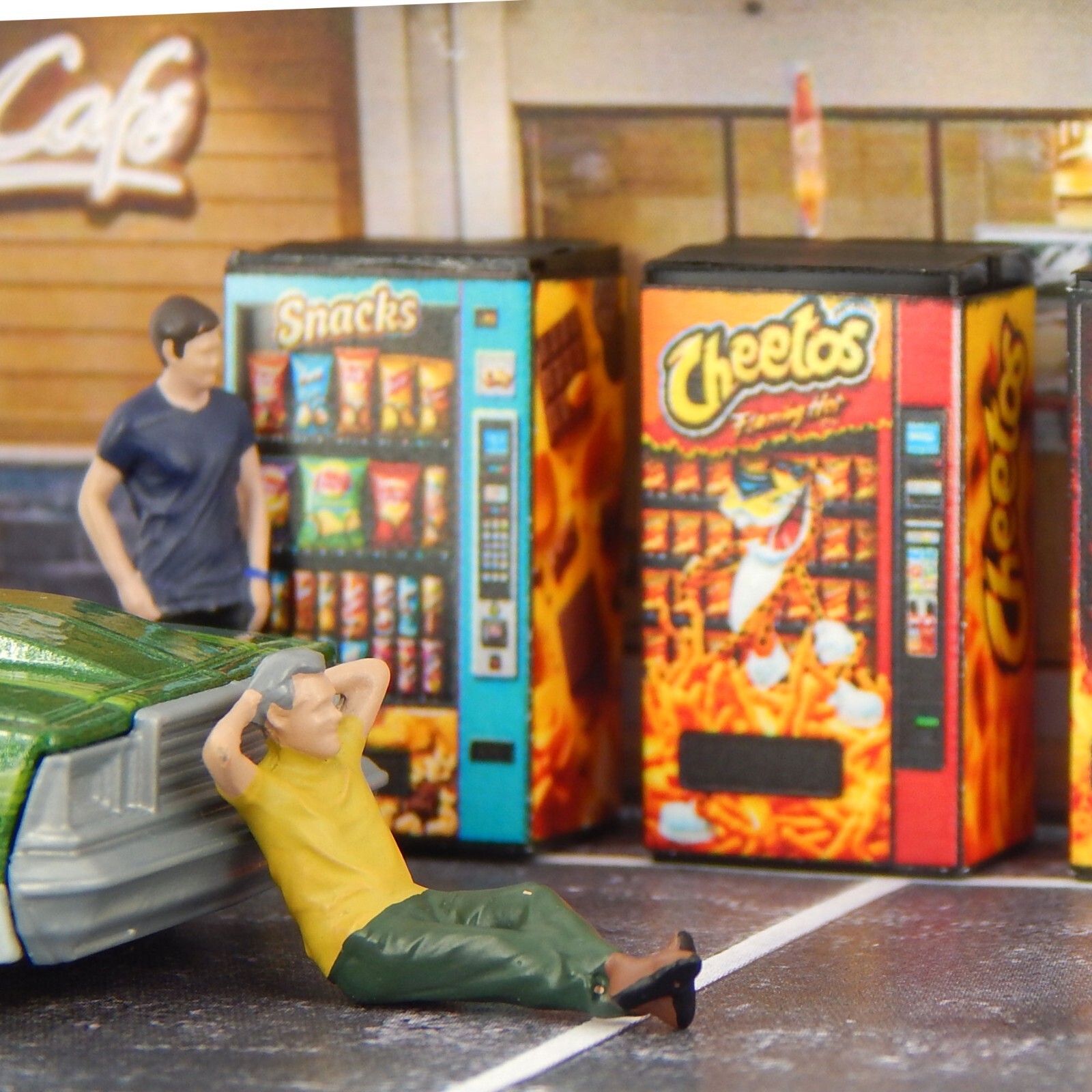 1/64 Diorama Display Vending Machine SNACKS Model City Scene Accessory ...