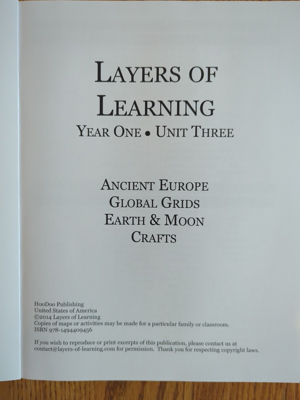 Layers Of Learning Lot 3 Books Year One Unit Six Unit Two Unit Three ...