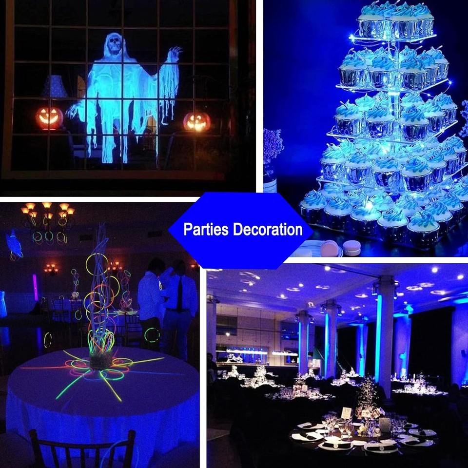LED Blue Color Light Bulb A19 E26 Base Blue Bulbs 9W 60W Equivalent 2 ...