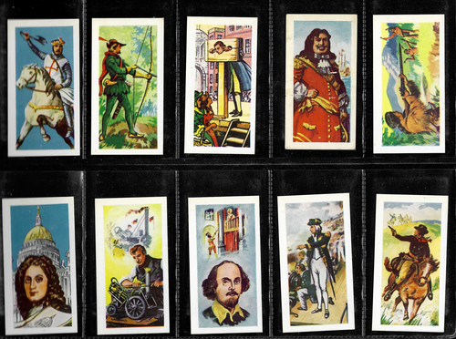 10-CARD LOT 1957 Kane Products LTD. Historical Characters - CROCKETT ...