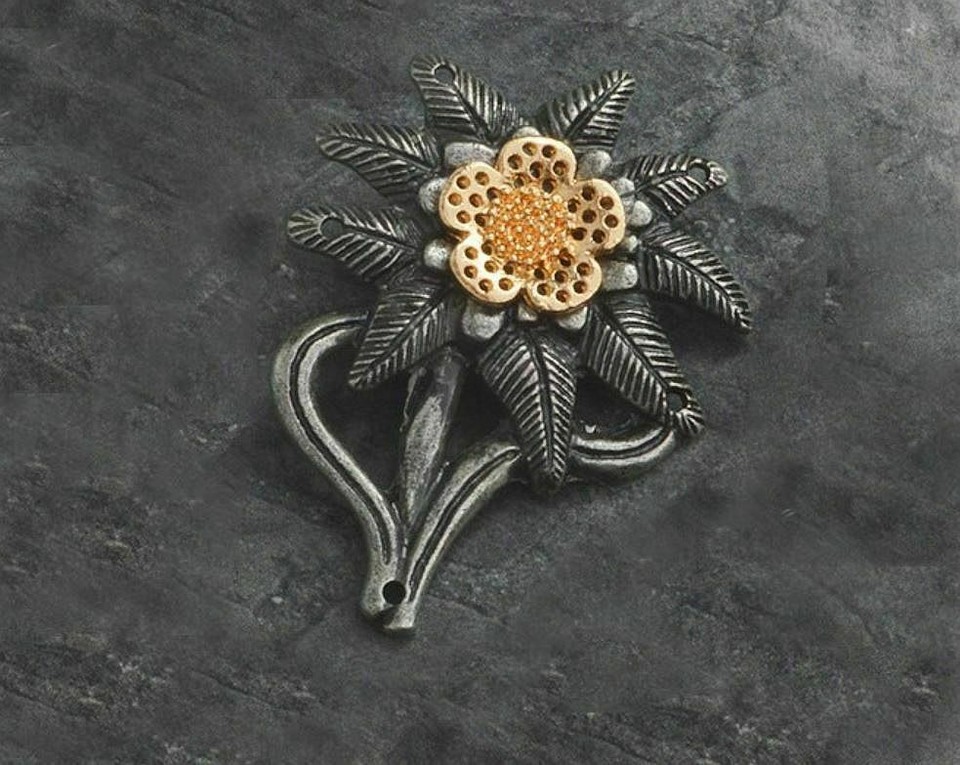 Elite Wehrmacht German Edelweiss PIN BADGE World War 2 WW2 II Mountain ...