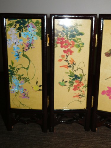 VINTAGE MARBLE ARTICLES JIANGSU CHINA 8" HIGH FLOWERS ROOM DIVIDERS in ...