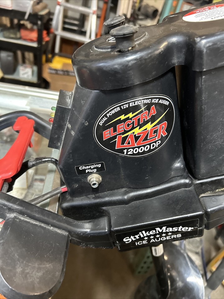 Strike Master Electra Lazer Ice Auger electric 12000 DP Battery ...