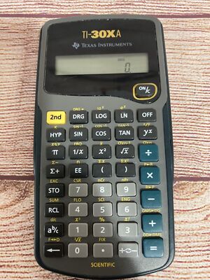 Texas Instruments scientific calculator - With Case TI-30XA Solar | eBay