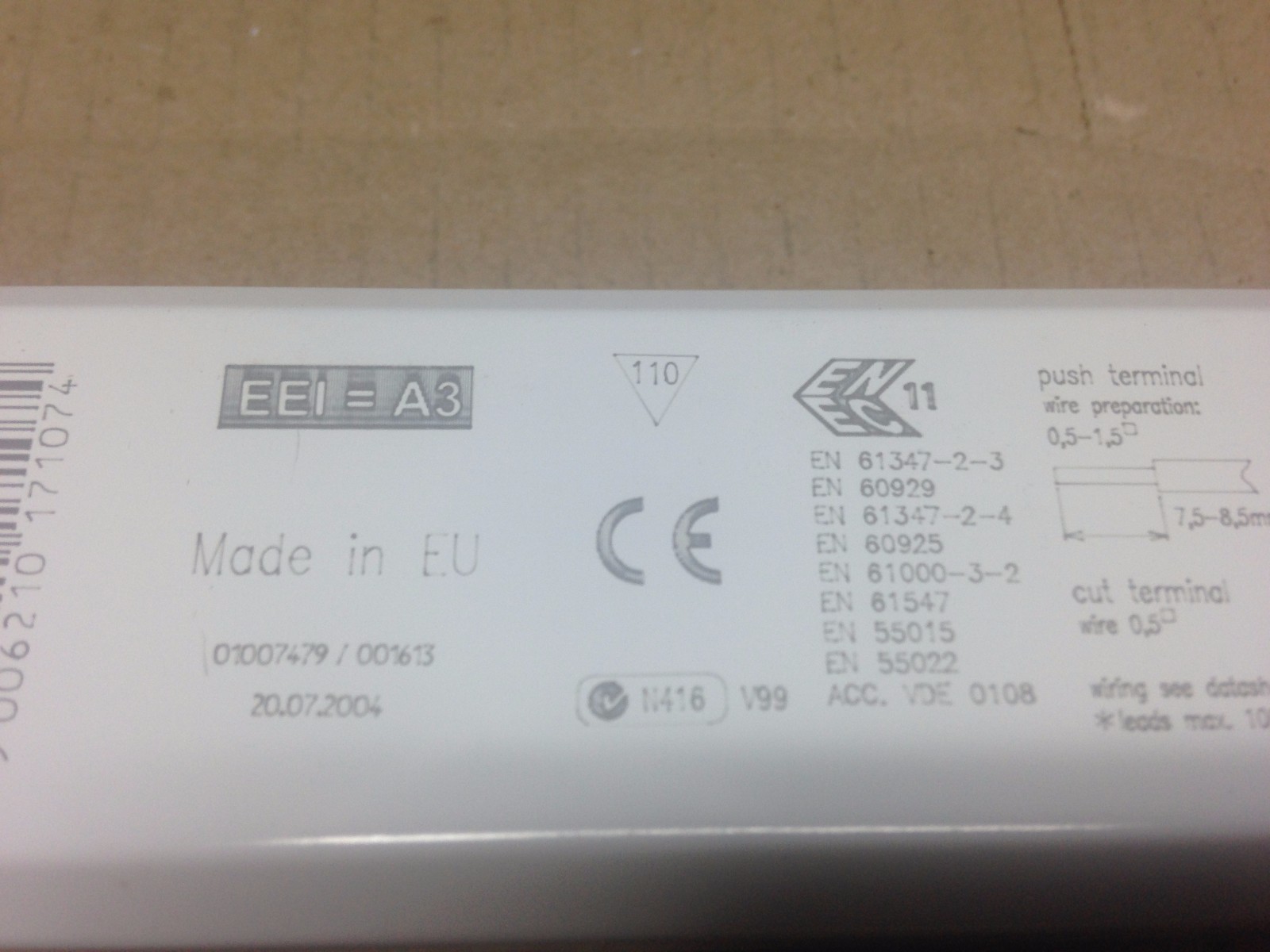 Tridonic Atco 1 X 18w T8 Pro Ballast - PC1/18 T8 Digital (Electronic) Ballast. | eBay Australia