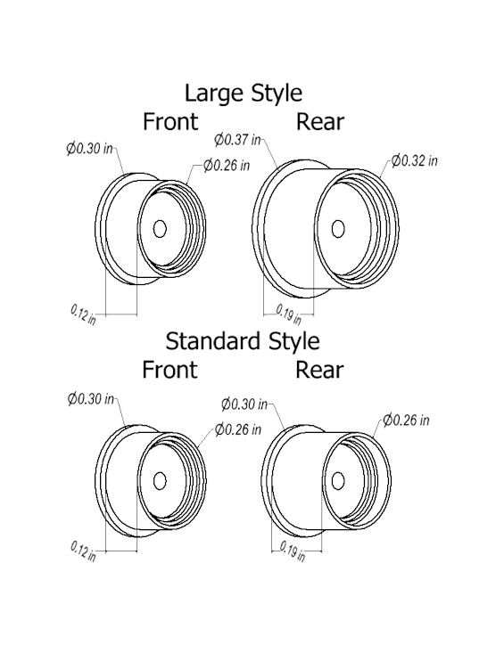 HO TJet Aurora Slot Car Rims And Tires By Mikes Metals “Slots” Style ...