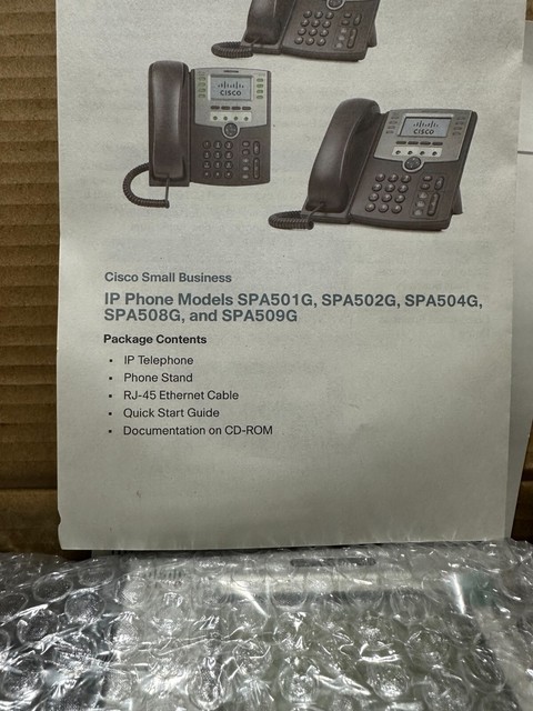 Cisco SPA 504G 4-Line, 2-Port Switch PoE IP Phone for sale online | eBay
