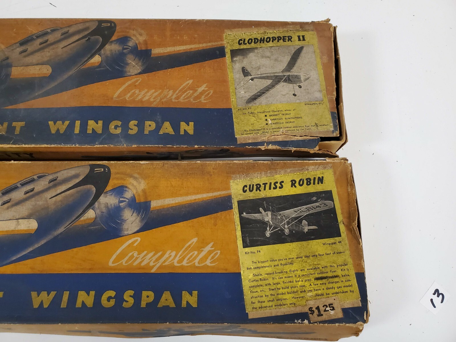 Lot of Vintage Balsa Airplane Model Kit Parts Comet Clodhopper II Curtis *READ* | eBay