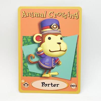 Animal Crossing Porter 003 E-Reader Card Nintendo GameCube Series 1 ...