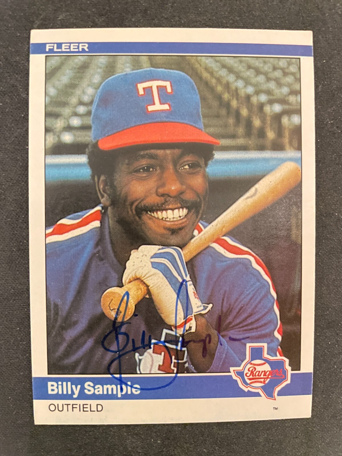 1984 Fleer SIGNED: Billy Sample, RANGERS #426 | eBay