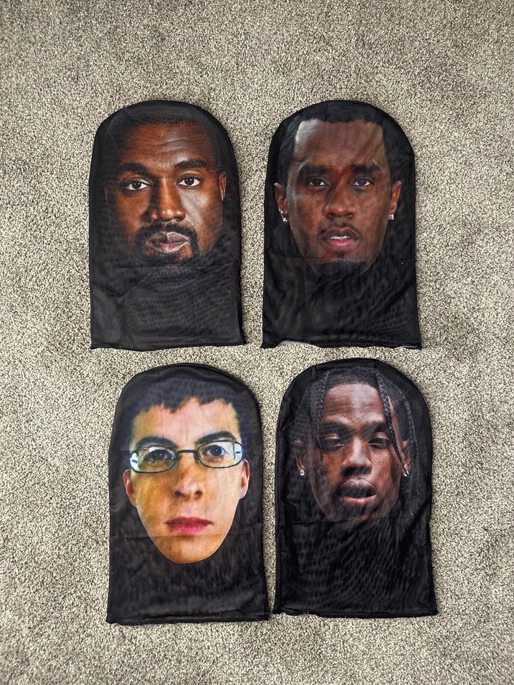 Diddy Face Mask - Hip Hop Rapper Puffy Funny Movie Face Mask | eBay