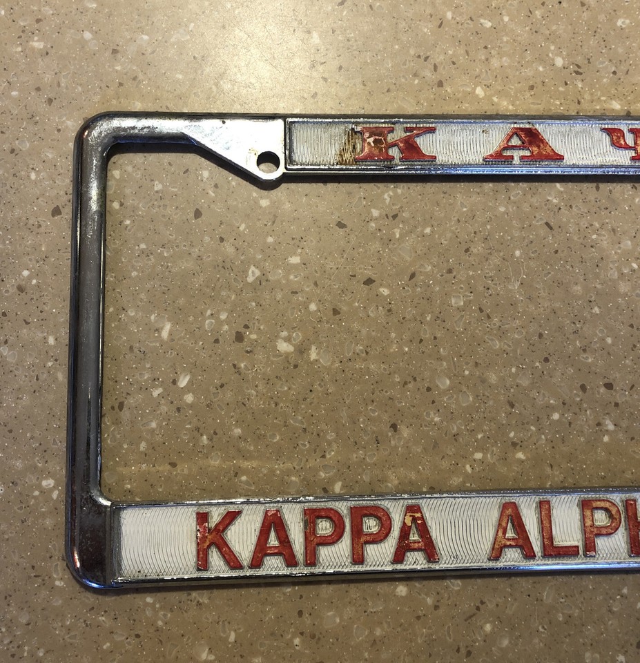 1980s Kappa Alpha Psi Fraternity License Plate Frame | eBay