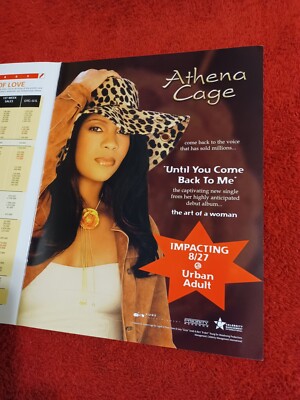 ATHENA CAGE - 2001 US Full-Page Ad 'Until You Come Back To Me' Single ...