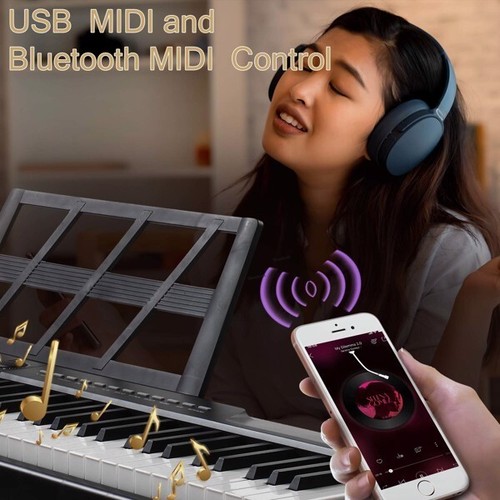 Glarry GPP-105 88 Key Full-size Semi Weighted Standard Keyboard Digital ...