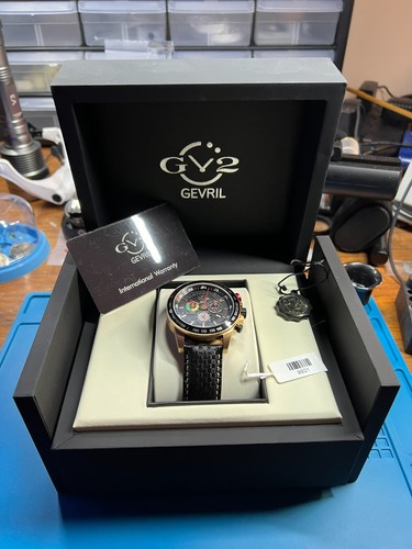 Gv2 By Gevril Men's 9921 Scuderia Multifunction Chronograph Swiss ...