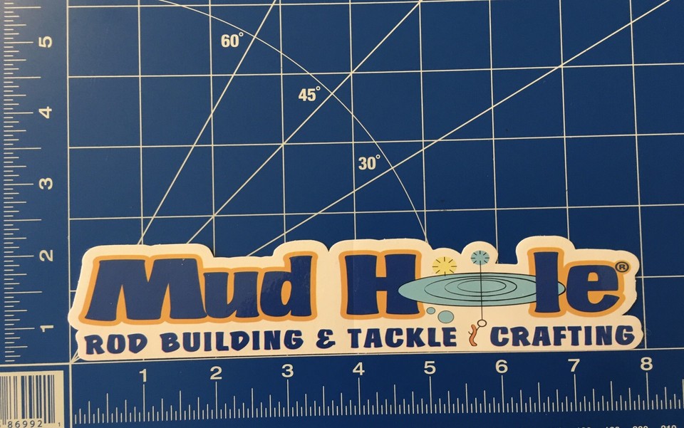 Mud Hole Rod Building Tackle Fishing Craft Supplies Marine Art Glossy ...