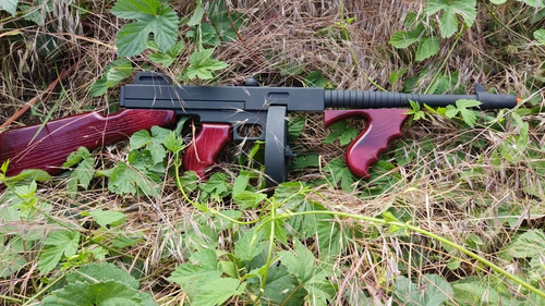 Thompson M1 1928 Wooden toy machine gun model Tommy Gun American ...