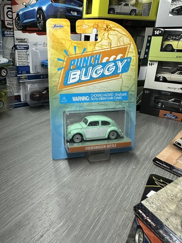 Jada 1:64 Punch Buggy Slug Bug Volkswagen Beetle (Turquoise/White ...