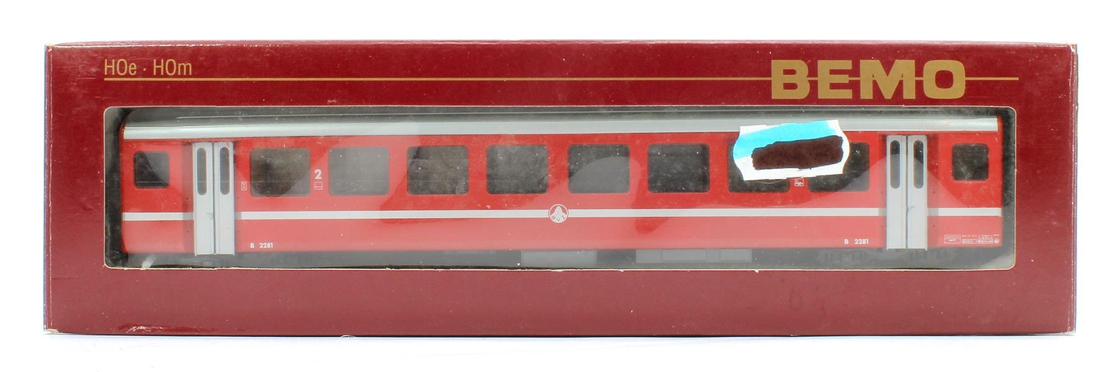 BEMO 'HOM' GAUGE 3271 501 BVZ 2ND CLASS PASSENGER B 2281 COACH | eBay UK