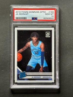 Ja Morant 2019-20 Panini Donruss Optic NBA #168 Rookie RC PSA 10 GEM MT Memphis | eBay