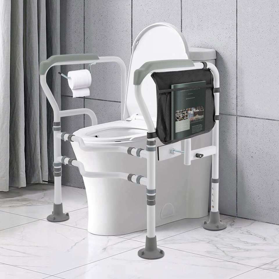 Bathroom Toilet Safety Rail Support Frame Handrail Grab Bar Knee ...