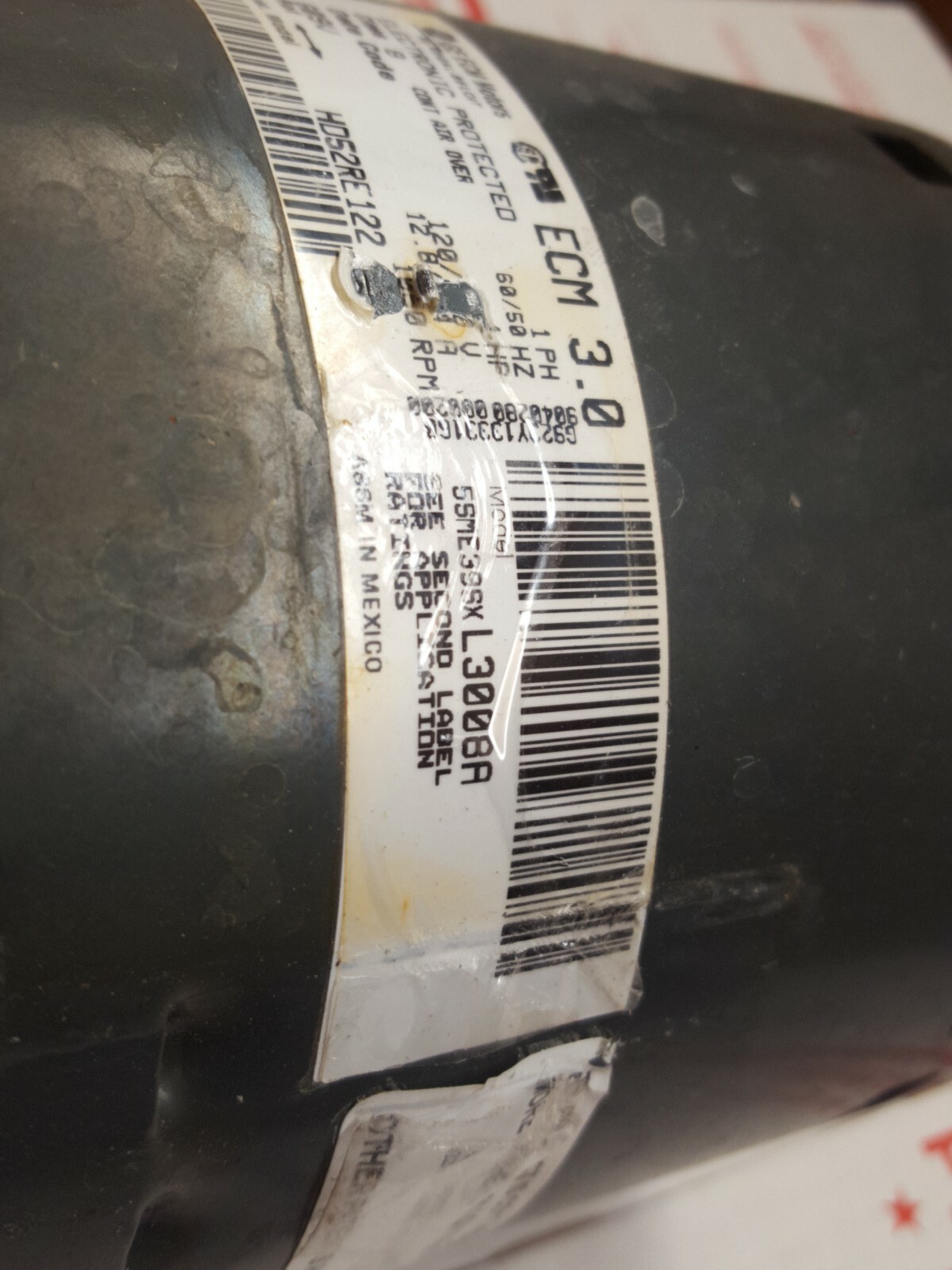 GE ECM Motors 3.0 5SME39SXL3008A Blower Motor 1HP 120/240V 1050RPM ...